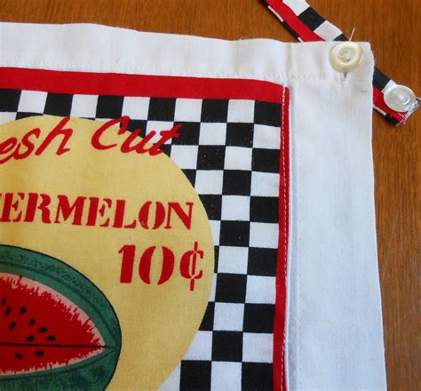 Full Bib Apron Watermelon And Sweet Corn Colorful Accents Etsy