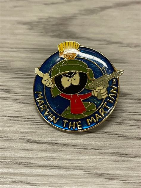 Vintage Looney Tunes Marvin The Martian Enamel Pin Etsy
