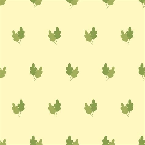 Premium Vector Green Oak Leaf Pattern Autumn Vector Seamless For Backgrounds Wallpapers