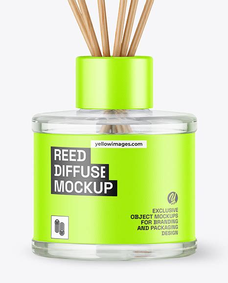 Glass Diffuser Bottle Mockup Free Download Images High Quality PNG 114788