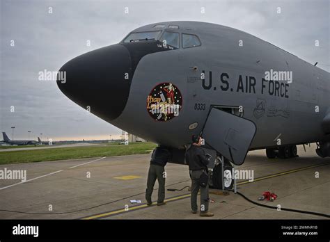 Us Airmen Conduct Preflight Checks Prior To A Mission In Support Of