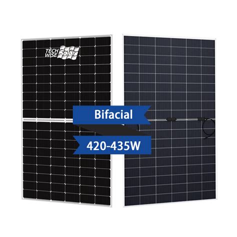 EU 430W N Type Bifacial Photovoltaic Panel All Black PV Modul Topcon