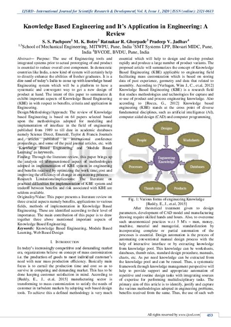 Pdf Knowledge Based Engineering And Its Application In Engineering