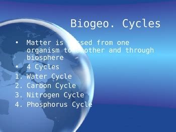 Biogeochemical Cycles PowerPoint By Science Fun TPT