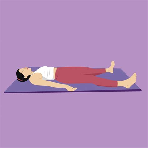 Yoga Pose Final Resting Pose Savasana 53738168 Vector Art At Vecteezy