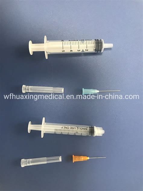 3 Part Disposable Plastic Syringe With Needle China Syringe Set And