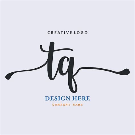 El logotipo de letras tq es simple fácil de entender y autorizado