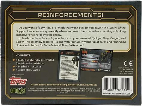 Battletech Inner Sphere Support Lance Crazy Jackalope Games