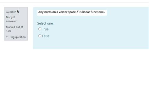 Solved Any Norm On A Vector Space X Is Linear Functional Chegg