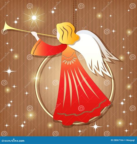 Decorazione Di Natale Angelo Illustrazione Vettoriale Illustrazione