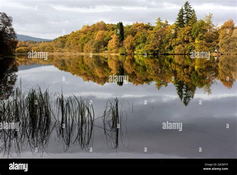 Loch Ard In Autumn Stock Photo Alamy