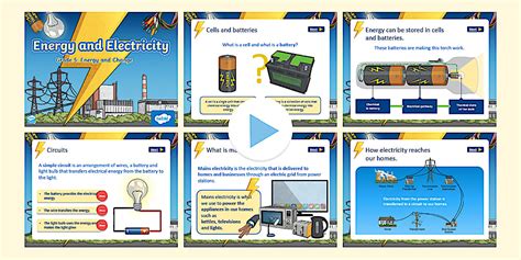 Energy And Electricity Powerpoint Presentation Twinkl