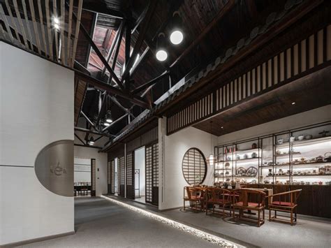 郑州茶楼设计公司 江南韵中式茶室装修设计图 金博大建筑装饰集团公司
