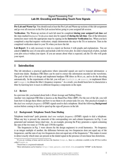 Lab09 Pdf Pdf Filter Signal Processing Signal Processing