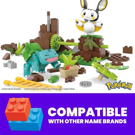 Mattel Mega Construx Hth69 Pokémon™ Emolga A Bulbasaurs V čarovném Lese Legenio Specialista