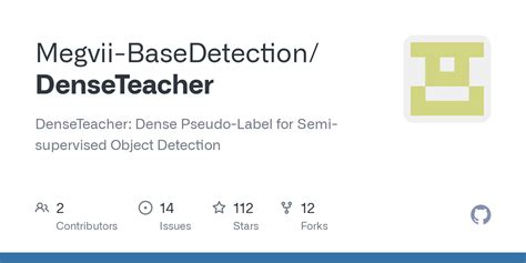 Github Megvii Basedetection Denseteacher Denseteacher Dense Pseudo Label For Semi Supervised