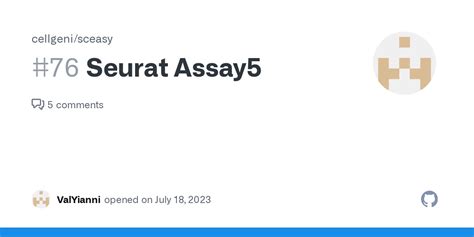 Seurat Assay5 · Issue 76 · Cellgenisceasy · Github