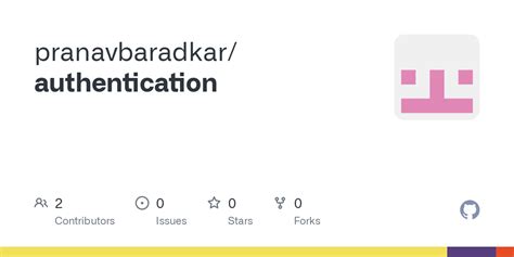GitHub Pranavbaradkar Authentication
