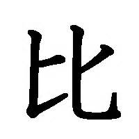 「比」の書き方 漢字の正しい書き順筆順