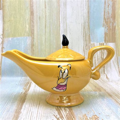 【目立った傷や汚れなし】レア★アラジンと魔法のランプ Aladdin ジーニー Genie ルーポット カレー 陶器製フィギュア★ディズニー