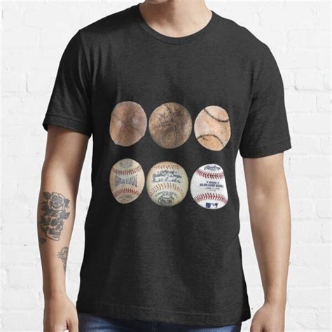 Vintage Baseball Evolution Of Baseballs Sticker T Shirt By
