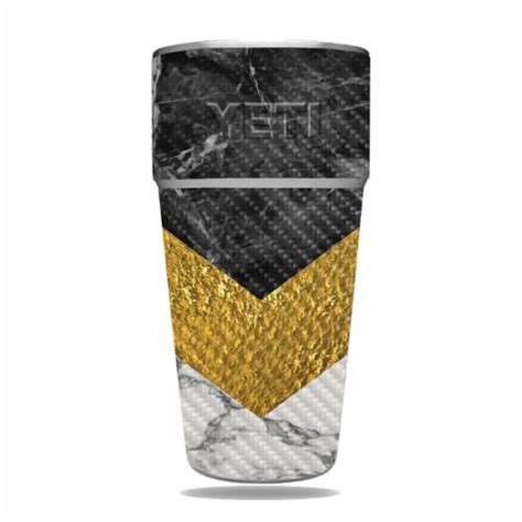 MightySkins CF YERAM26SI Modern Marble Carbon Fiber Skin For Yeti