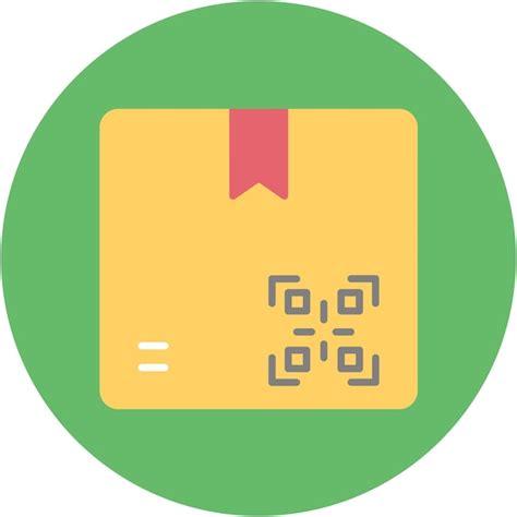 Premium Vector Package Qr Code Vector Illustration Style