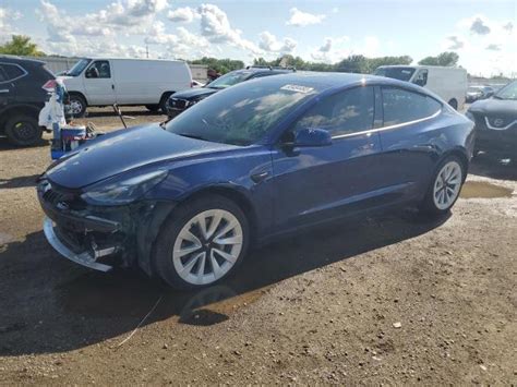 5yj3e1eb4nf343112 2022 Tesla Model 3 On Copart