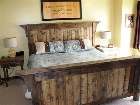 Diy Rustic Queen Bed Frame Hanaposy
