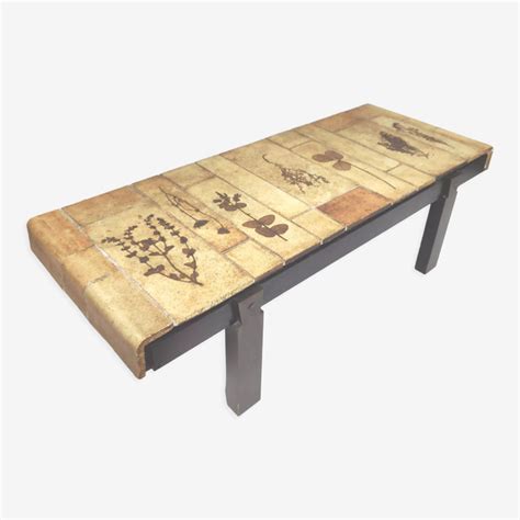 Table Basse Céramique Et Bois Selency