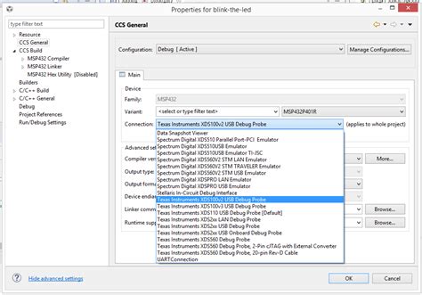 How To Tell Ccs To Use Msp Fet To Connect To Msp432 Via Msp Fet