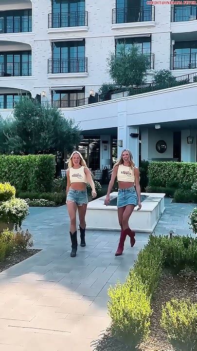 “double The Style 👯 Lexie Hull And Sophie Cunningham Pull Up In Matching