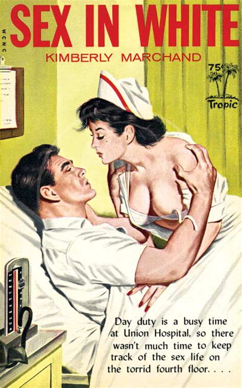Sex in White x Giclée Canvas Print of a Vintage Pulp Paperback Cover Etsy