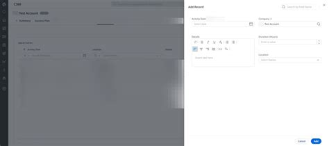 editable report section make the size of the rich text area field