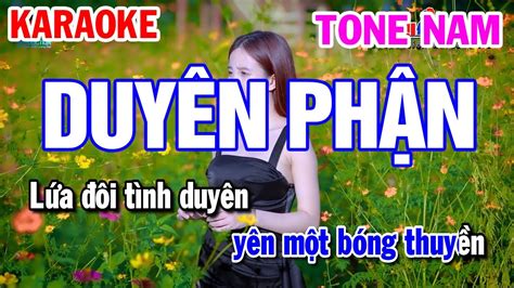 Karaoke Duyên Phận Tone Nam Nhạc Sống Karaoke Công Trình YouTube