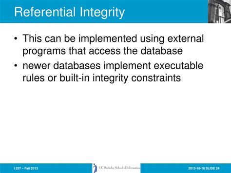 PPT Referential Integrity And Database Design Recap From Conceptual