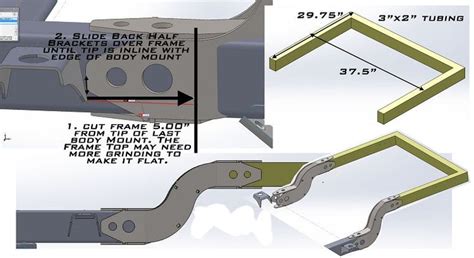 Tj Yj Back Half Frame Kit Artec Industries Artec Industries Fk0002
