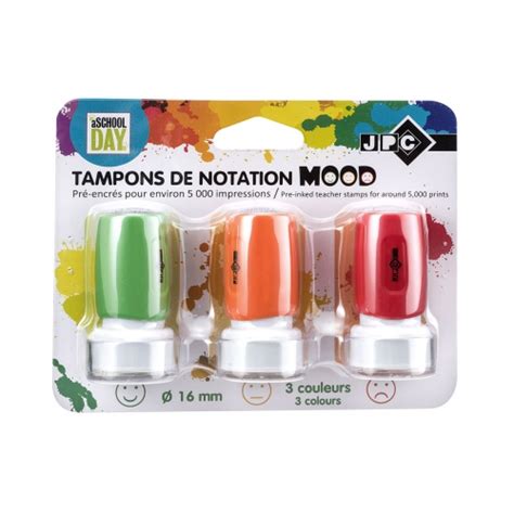 Tampons De Notation Mood Pré Encré Smiley Chez Rentreediscount