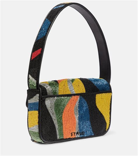 Staud Tommy Beaded Shoulder Bag Staud