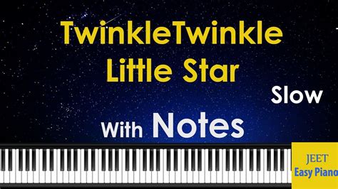 Easy Piano Songs For Beginners Twinkle Twinkle Little Star Youtube