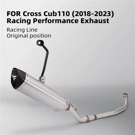 For Honda Cub110 2018 2023 Super Cub System Escape Slip On Front Tube