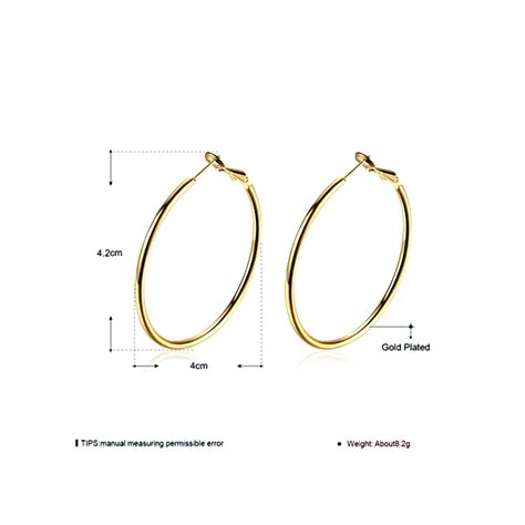 Fashion Plain Gold Hoop Earrings Jumia Ng
