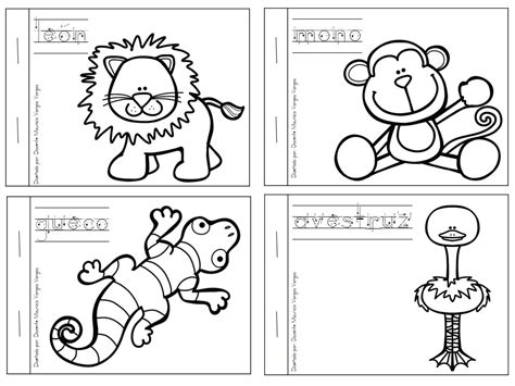 Mi Libro De Colorear De Animales Salvajes 3 Imagenes Educativas