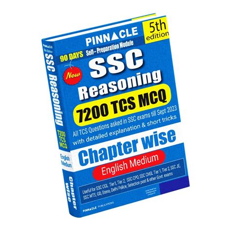 Ssc Reasoning 7200 Tcs Mcq Chapter Wise With Detailed Explanation 5th Edition English Medium In