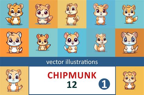 Cute Chipmunk Illustration Graphic By Zoyali · Creative Fabrica