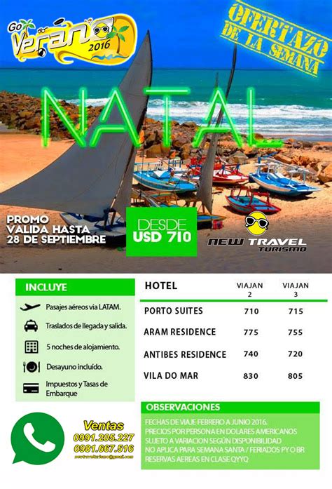 New Travel Turismo NATAL Oferta De La Semana