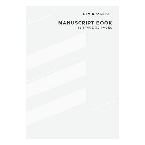 Manuscript Spiral Bound Book 96 Pages Buy Online At Mega Music