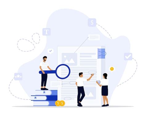 Premium Vector Editorial Commission Concept Illustration