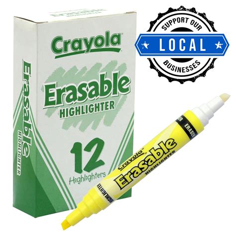 Crayola Erasable Highlighter Yellow Ntuc Fairprice